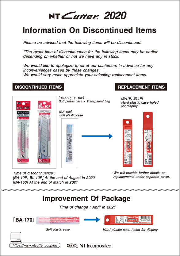 ＜New Models＞”BA1P, BL1P”＜Discontinued Models＞”BA-10P, BL-10P, BA-150 ...